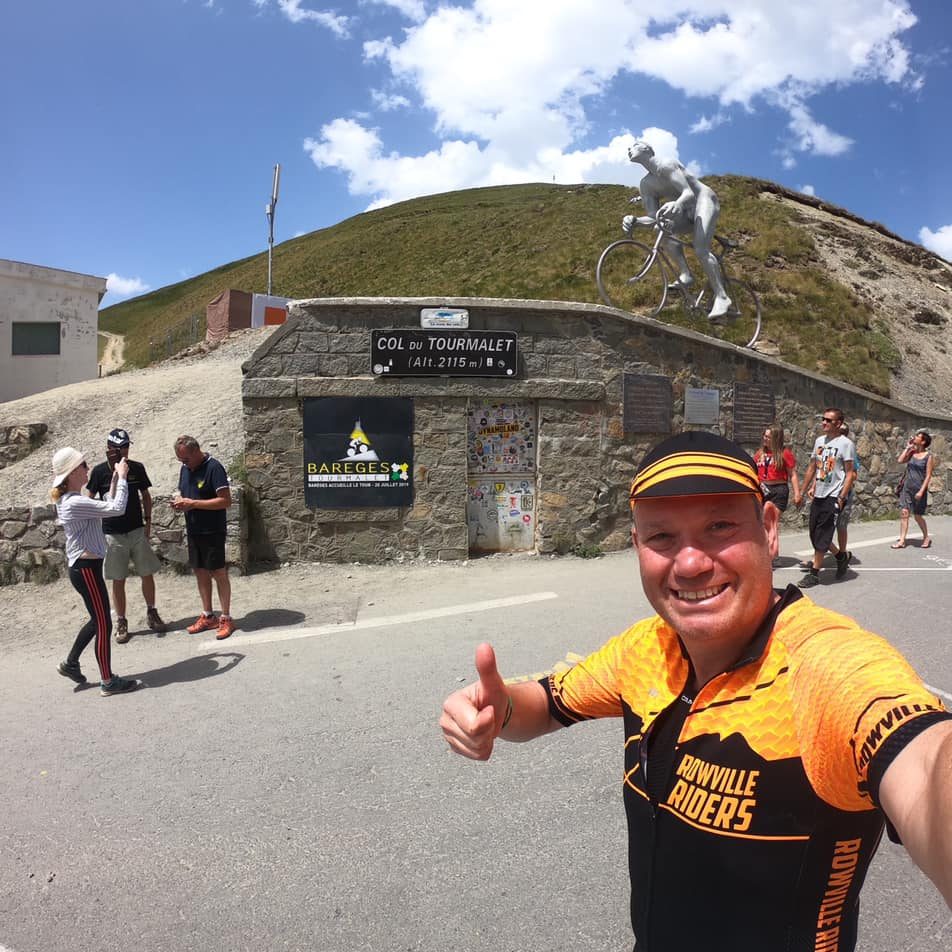 Col du Tourmalet - Gradient Blue Cycling